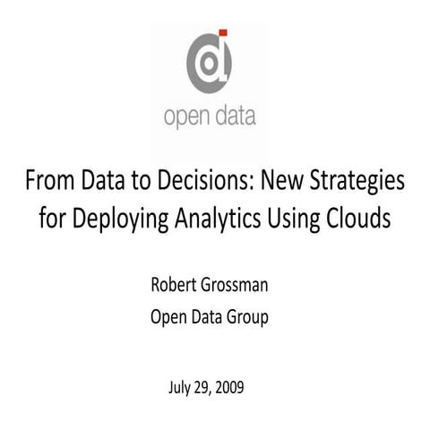 The Impact of Cloud Computing on Predictive Analytics 7-29-09 v5 | PPTX | Cloud Computing | Internet