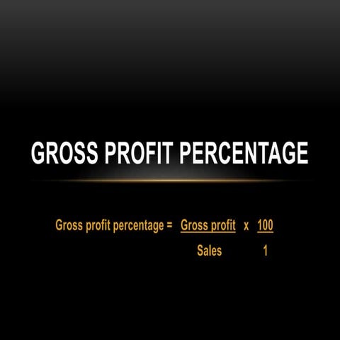 Gross profit percentage questions & answers | PPTX