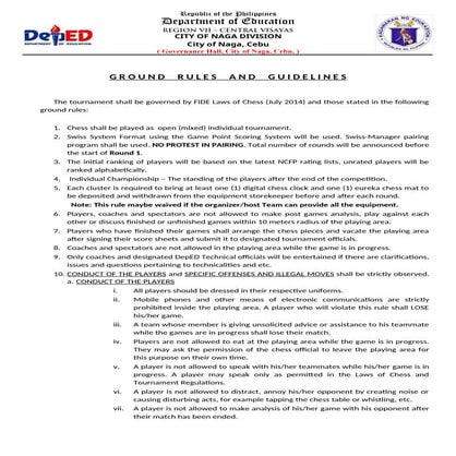 Chess Ground Rules............................. | DOCX