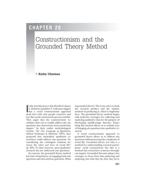 Grounded Theory as an Emergent Method.pdf | Science