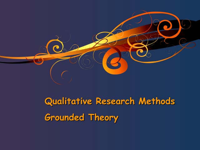 Grounded theory | PDF