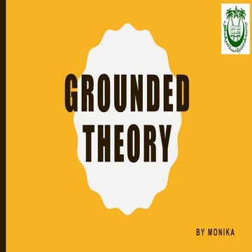 Grounded thory | PPT