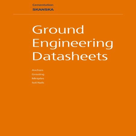 Ground Engineering Datasheets | PDF