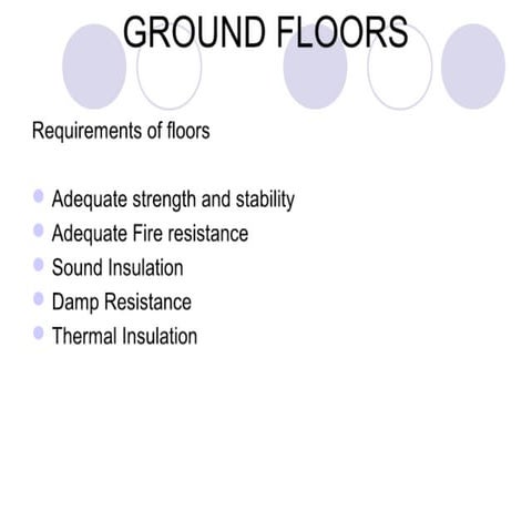 Types of ground floors | PPT