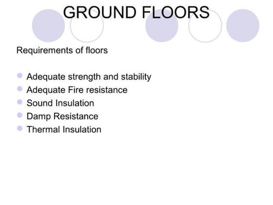 Types of ground floors | PPT | Civil Engineering Industry | Industries