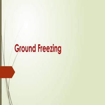 MINE DEWATERING COURSE Ground Freezing.pptx