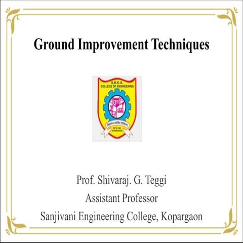 Ground improvement techniques | PPT