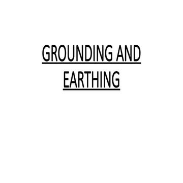 Electrical grounding and earthing systems | PPT