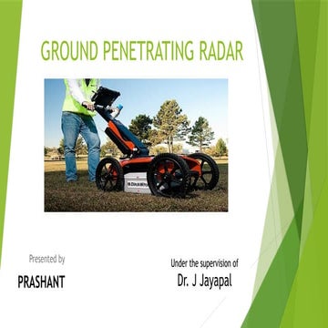 Ground Penetrating Radar (GPR) | PPTX