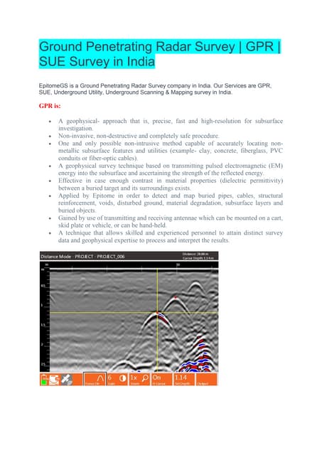 GPR Survey | PDF