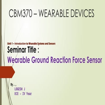 Ground Reaction Force Sensor unit 1 .pptx
