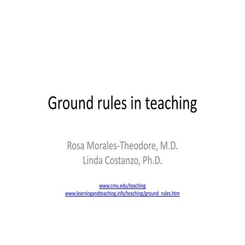Ground rulesfinal | PPTX