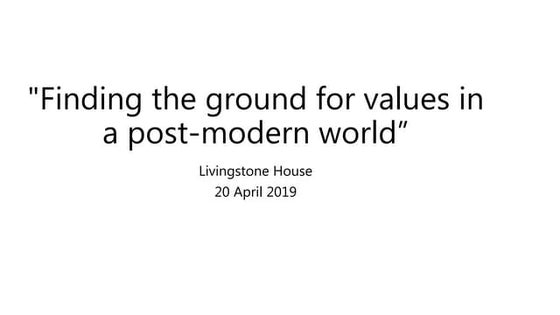 Universal values PowerPoint presentation | PPTX