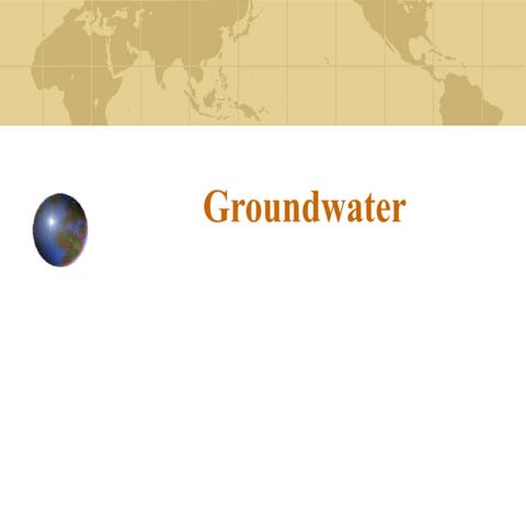 Groundwater 1 | PPT