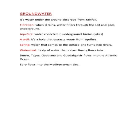 Groundwater | DOCX
