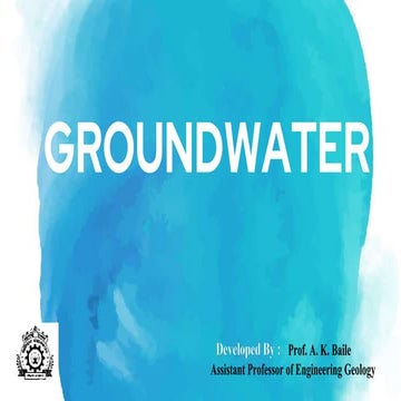 Groundwater: | PPT