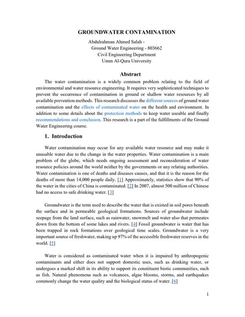 groundwater pollution | PPT