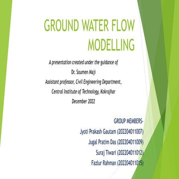 GROUND WATER FLOW MODELLING.pptx
