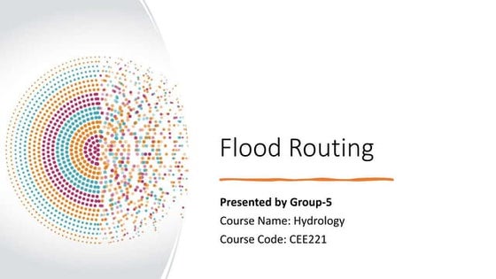 Hydraulic Routing.pdf ndeuofeufoehufheuhf | PPT