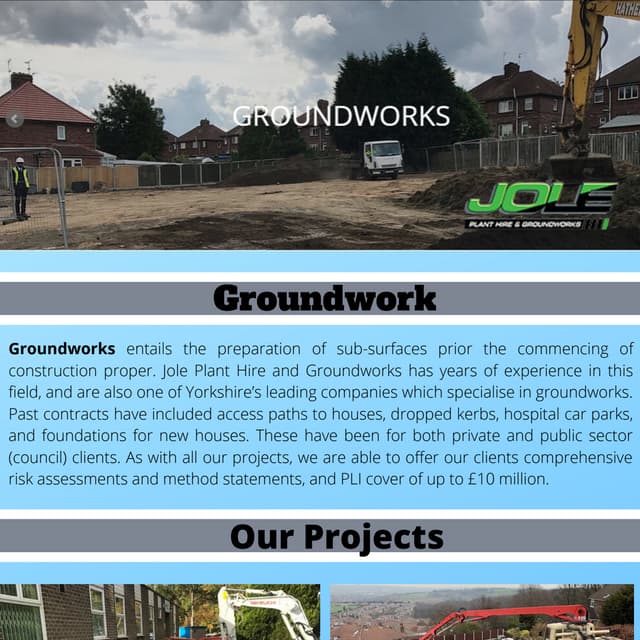 Groundworks Contractors in and Around Yorkshire | PDF