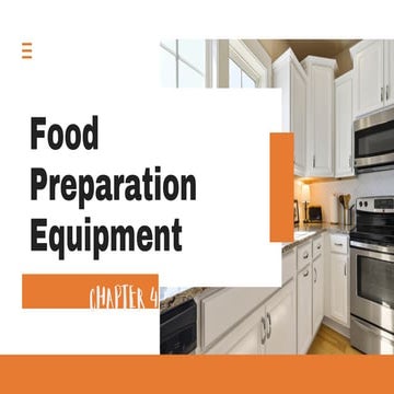 Large Equipment in the Kitchen | PPTX