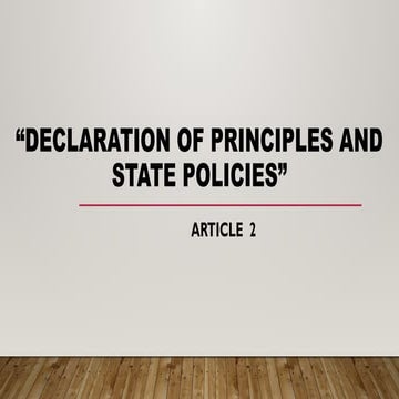 GROUP-1-ARTICLE-2 Declaration of principles and state polict | PPT