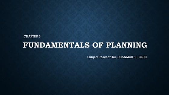 Ppt of planning | PPTX | Business | Business and Finance