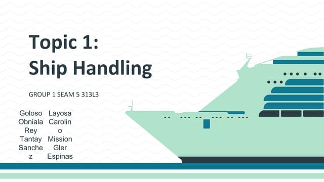 Shiphandling - Turning Circle, Stopping Distance-1.pptx