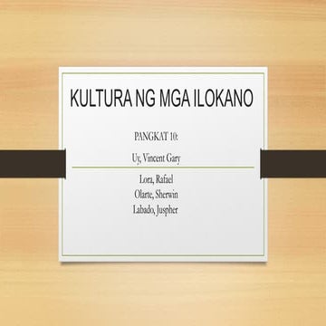 Ilocano | PPTX