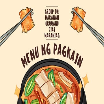 MENU NG PAGKAIN_pptx | PPTX