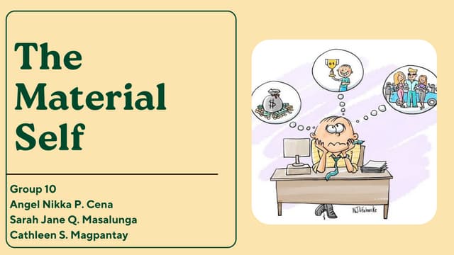 The Material Self | PPTX