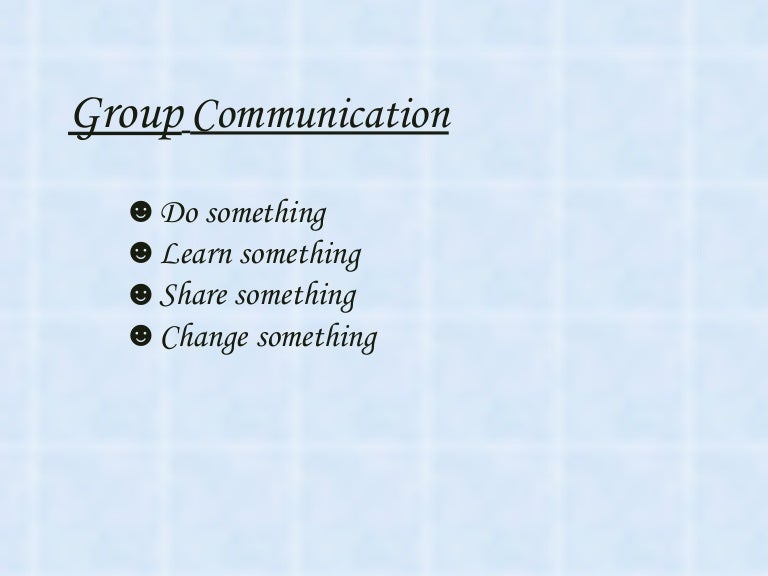 Group communication