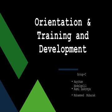 Orientation & Training and Development Group-C.pptx
