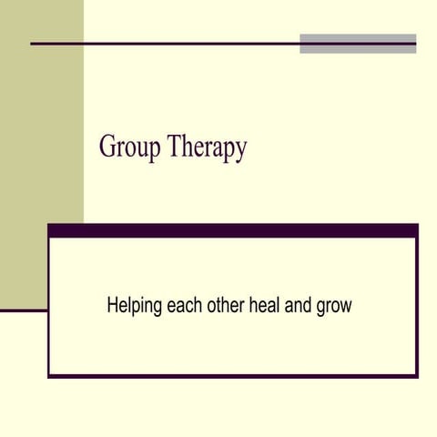 Group Therapy | PPT