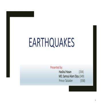 Earthquakes | PPT