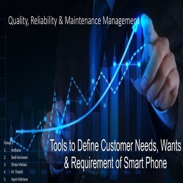 Tools to define customer needs, wants & Requirement | PPTX
