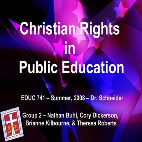 Christian Rights In Public Education | PPT