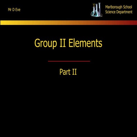 Group 2 Metals 2 | PPT