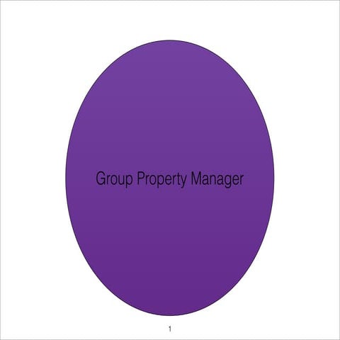 Group property manager | PPT