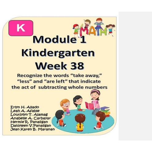 Group 2 kinder module-1 | PDF