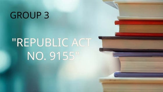 Republic Act No. 9155 | PPTX