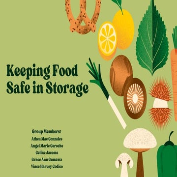 Proper storage of sandwiches | PPTX