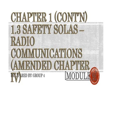 solas chap 1 | PPT