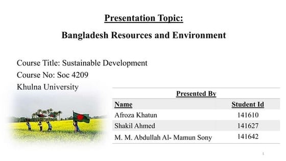 Natural resources and its significance | PPT