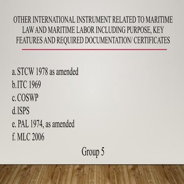 The four pillars of international maritime law | PDF