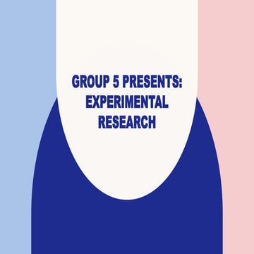 Types of Quantitative Research: Experimental Research.pptx