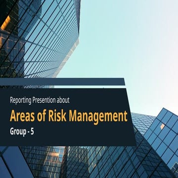 Presentation about Areas of Risk Management | PPTX