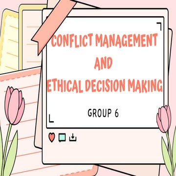 Ethical Decision Making Process | PPTX