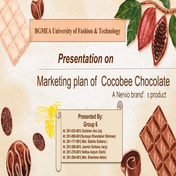 Marketing plan of chocolate | PPTX