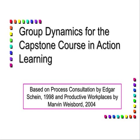 Group Dynamics Overiew For Capstone Course Jan 09 | PPT